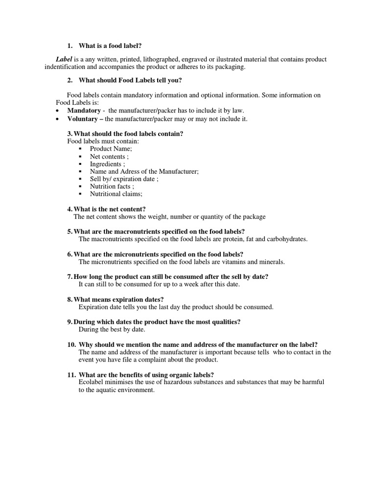 Label Is A Any Written, Printed, Lithographed, Engraved or Ilustrated ...