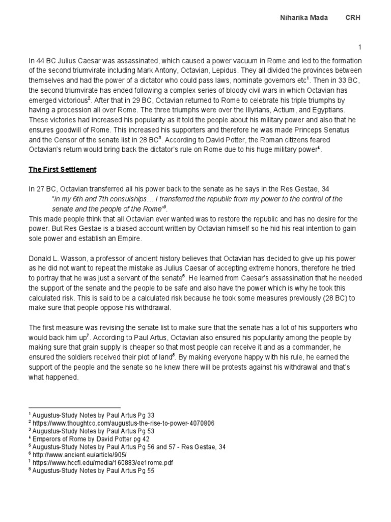 Augustus | PDF | Augustus | Ancient Rome