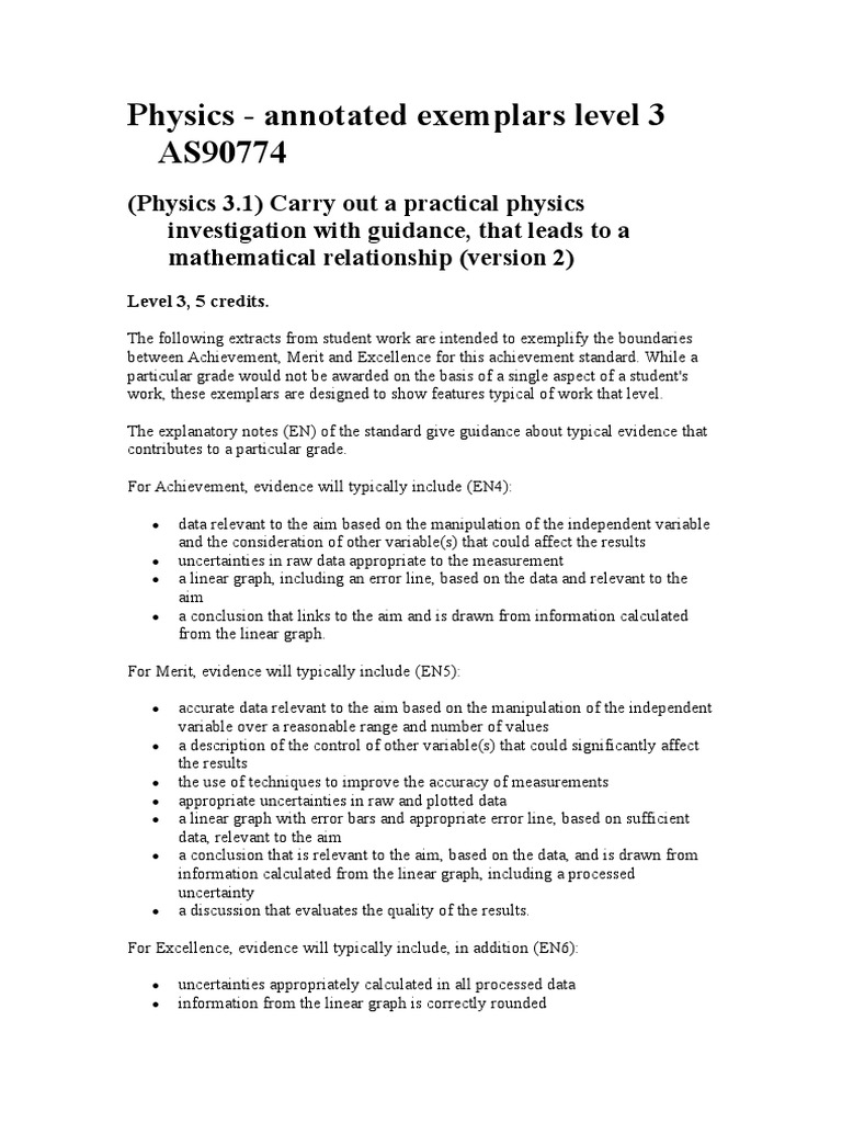 Exemplar Document | PDF | Accuracy And Precision | Force