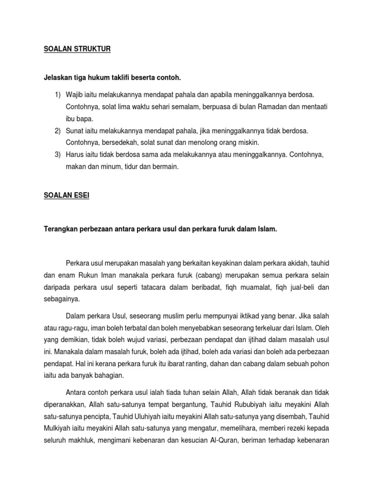 Soalan Mpu Inqilabiyyah | PDF