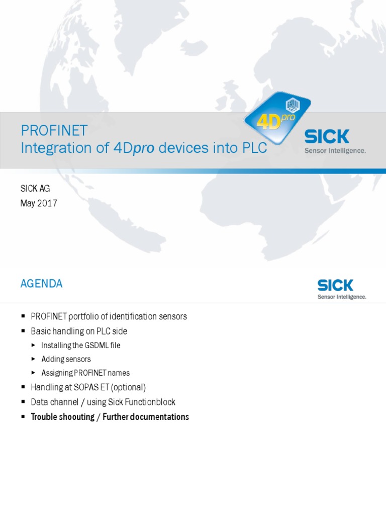 SICK 4dpro Profinet Overview en | PDF | Physical Layer Protocols | Data ...