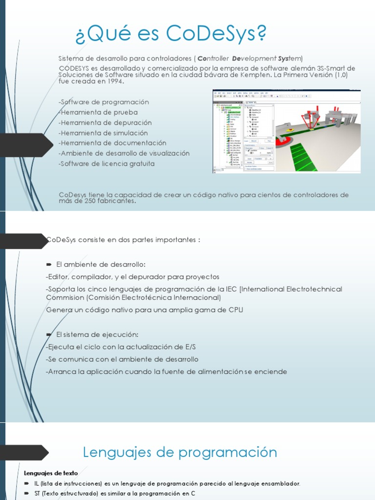 Qué Es CoDeSys | PDF | Ingeniería de Sistemas | Tecnología digital