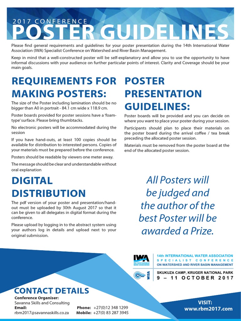 Requirements For Making Posters: Poster Presentation Guidelines | PDF ...