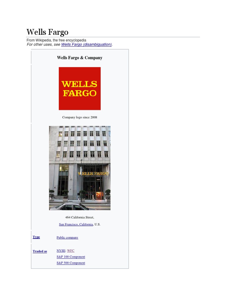 An Overview of Wells Fargo: History, Operations, and Financial ...