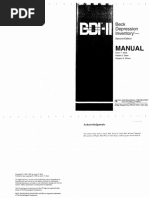 BDI II Manual PDF | PDF