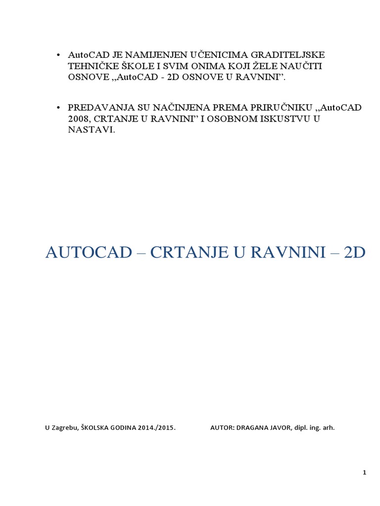 WORD Predavanja CAD | PDF