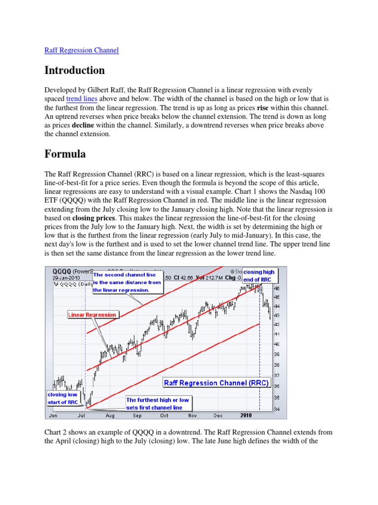 Understanding the Raff Regression Channel: A Guide to Drawing and Interpreting this Technical ...