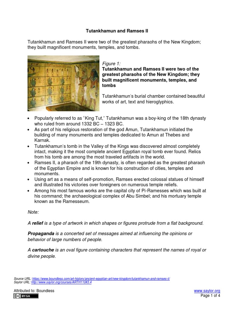 Tutankhamun and Ramses II PDF | PDF | Tutankhamun | Ancient Egypt