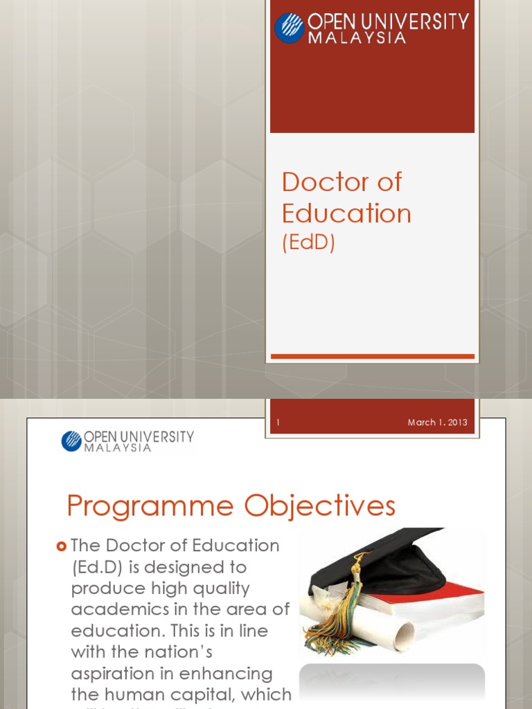 Edd Presentation | Download Free PDF | Thesis | Academia