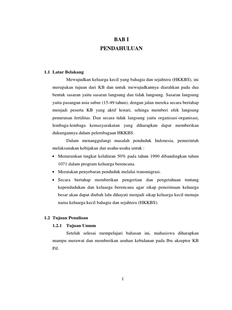 KB Pil | PDF | Kesehatan Holistik