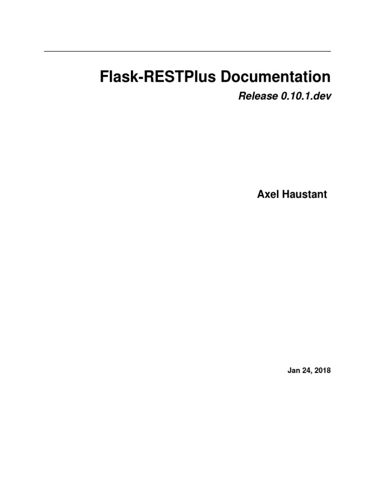 Flask Restplus | PDF | Parameter (Computer Programming) | Parsing