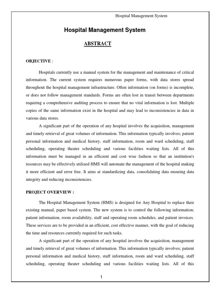 Hospital Management System | PDF | Web Application | Active Server Pages