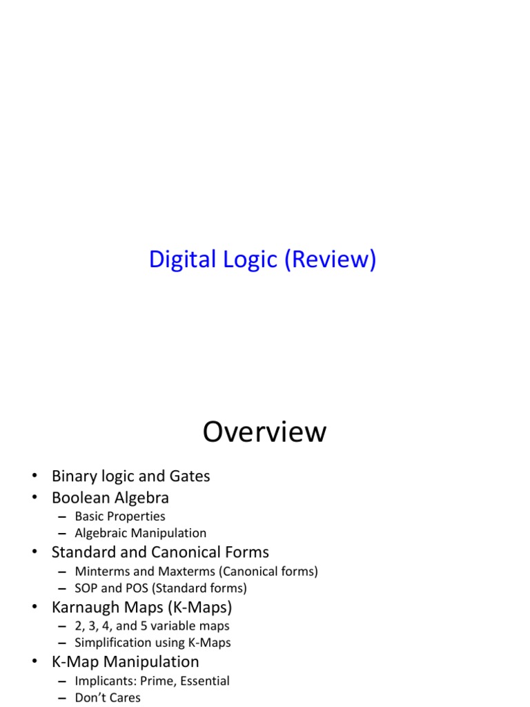 Sop, Pos & K-Map | PDF | Logic Gate | Boolean Algebra