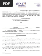 Holographic Will Sample Template | PDF | Will And Testament | Document