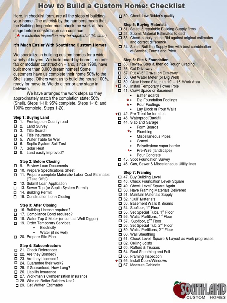 Checklist Pembinaan Rumah PDF | PDF | Framing (Construction) | Basement