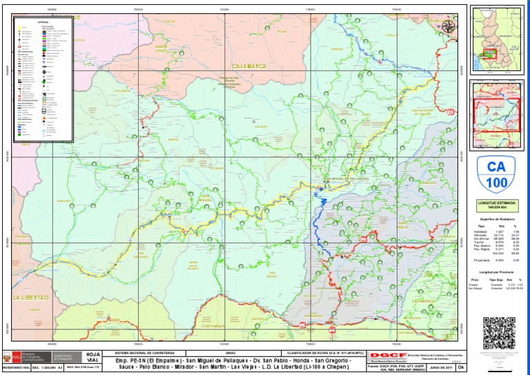 Mapa Vial de Cajamarca | PDF