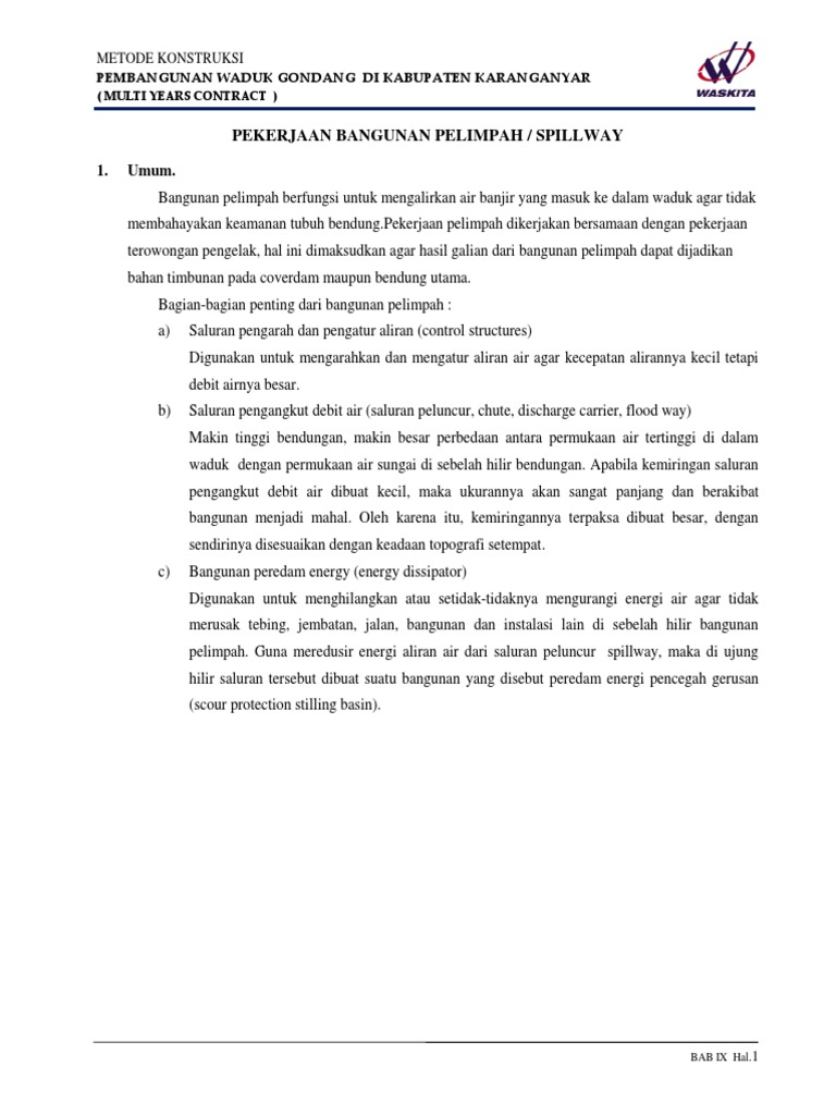 Metode Spillway | PDF