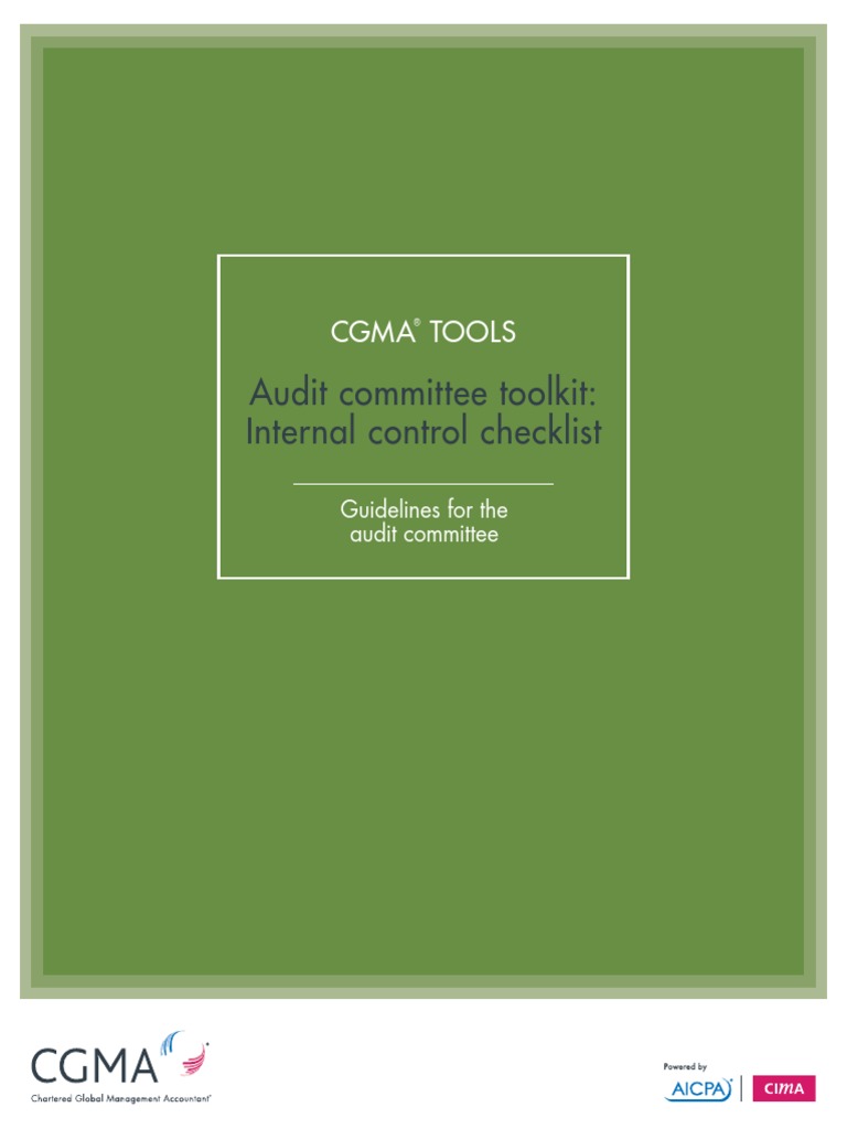 Audit Committee Toolkit PDF | PDF | Internal Control | Audit Committee
