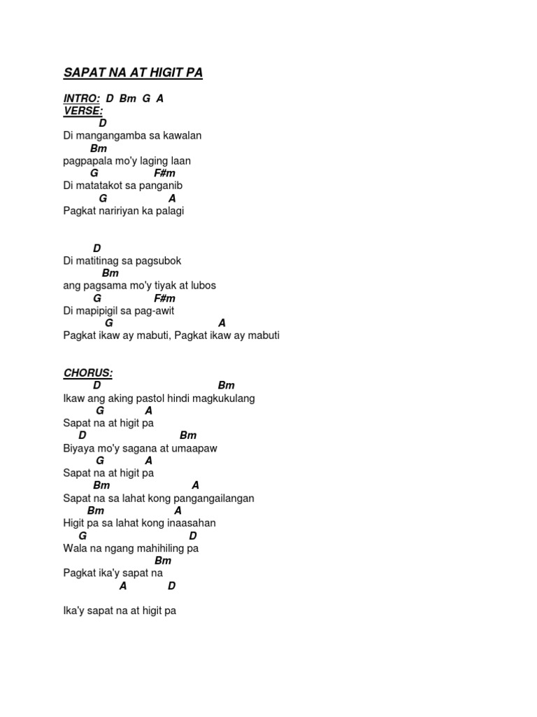 Sapat Na at Higit Pa | PDF