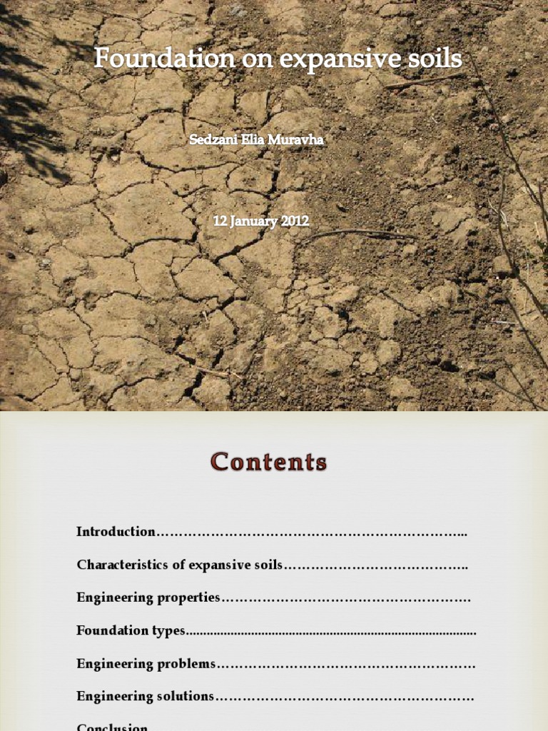 Foundations for Expansive Soils | PDF | Foundation (Engineering) | Deep ...