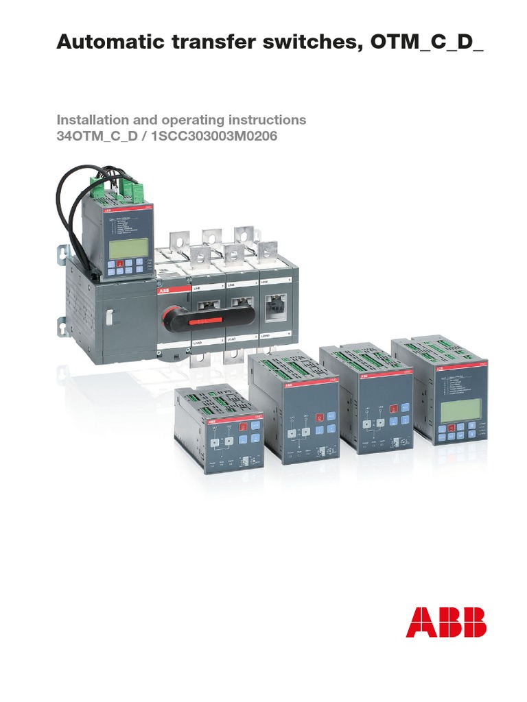 Automatic transfer switch-abb1SCC303003M0206.pdf | Power Supply ...