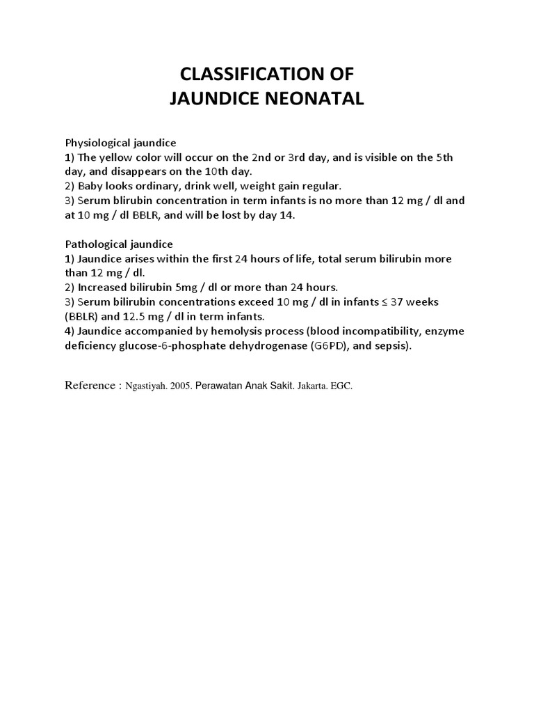 Newborn Jaundice Classification Guide | PDF | Self-Improvement | Wellness