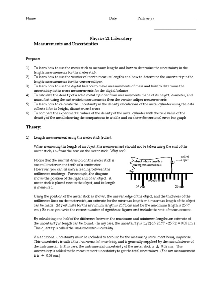 Measuring Accuracy and Precision in the Physics Laboratory: Determining ...