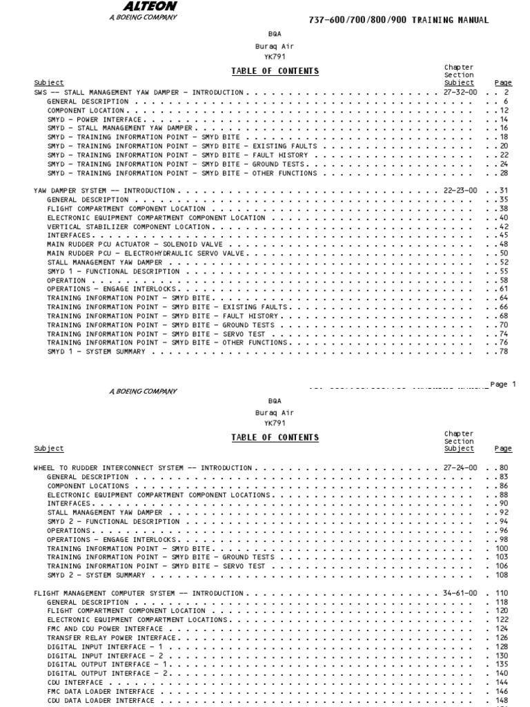 Vol.3 (CH22-Part1 - FMCS) | PDF | Aircraft Flight Control System | Rudder