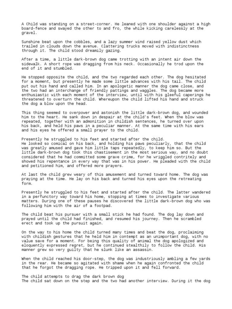 A Dark Brown Dog | PDF