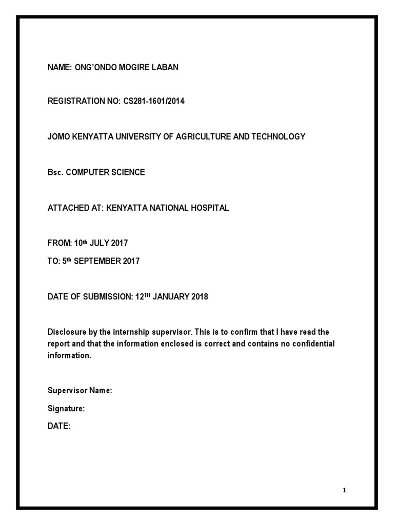 Attachment Report | PDF | Computer Network | Hospital