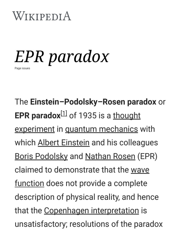 EPR Paradox | Quantum Mechanics | Quantum Entanglement