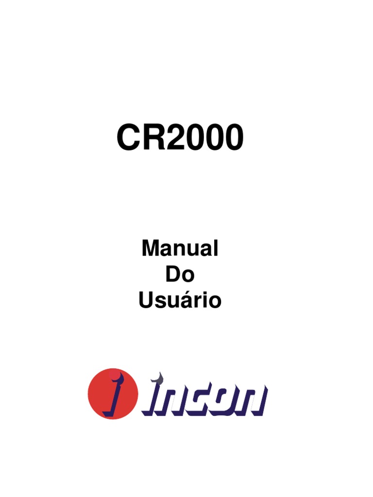 CR2000 Manual | PDF