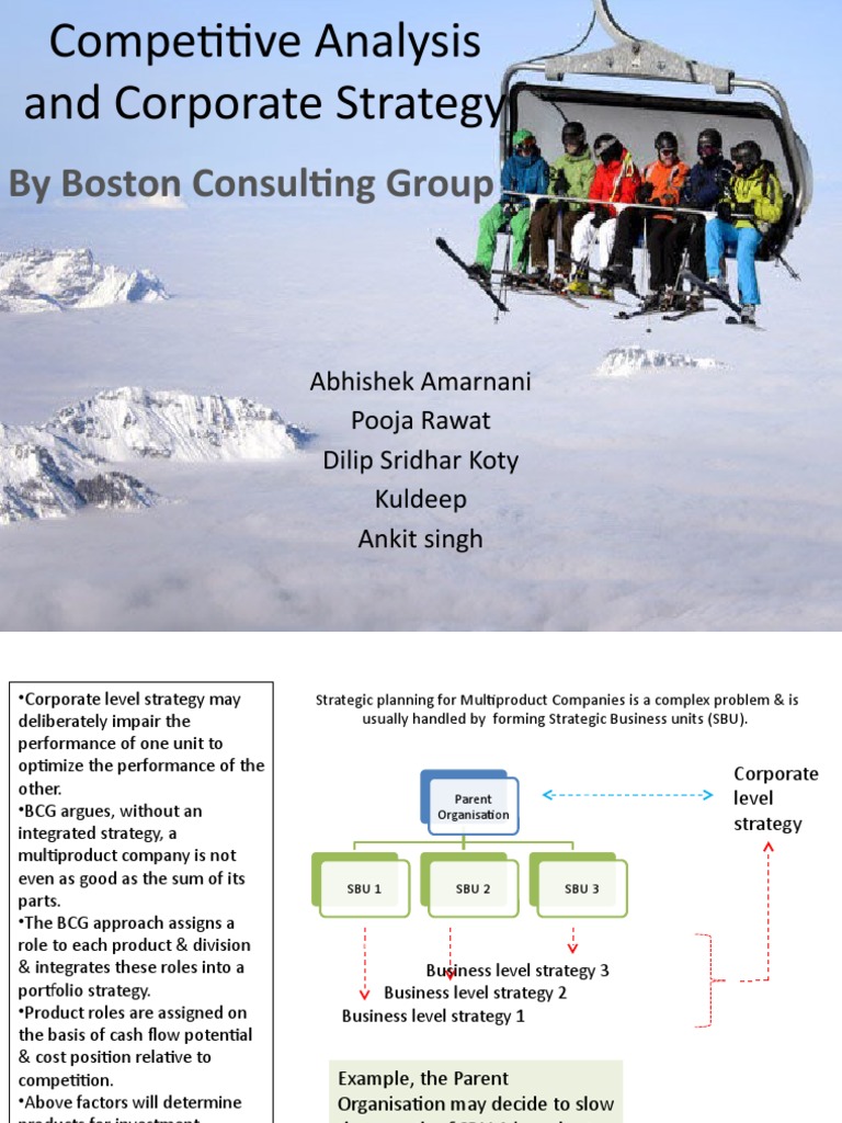 Competitive Analysis and Corporate Strategy - BCG | PDF | Strategic ...