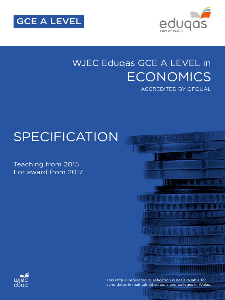 WJEC A-Level Economics Specification | PDF | Labour Economics | Economics