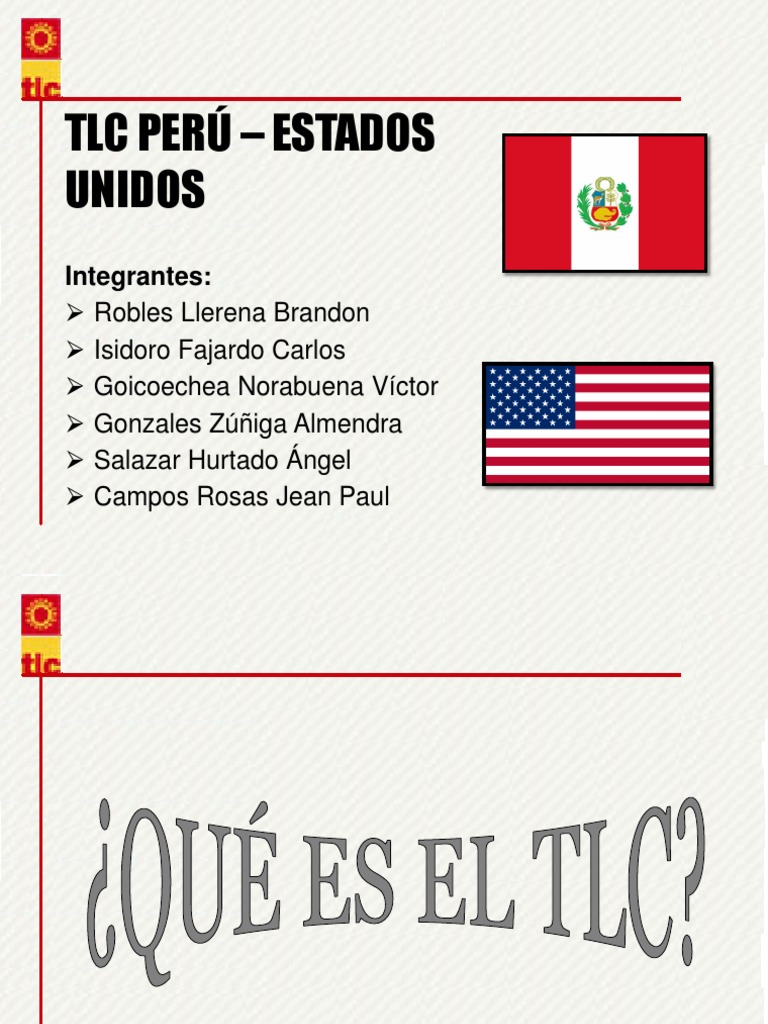 TLC Perú - Estados Unidos | PDF | Tratado de Libre Comercio ...