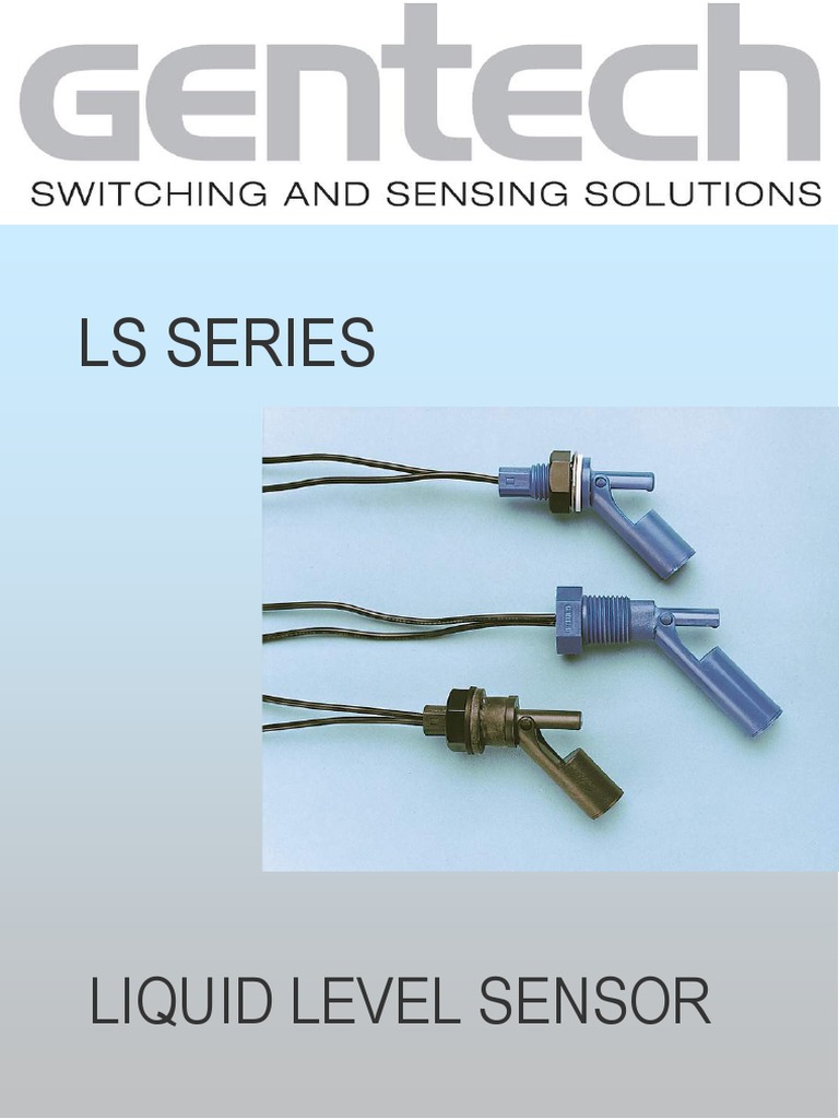 Gentech LS-Series (Sensor Inundacion) | PDF | Switch | Liquids