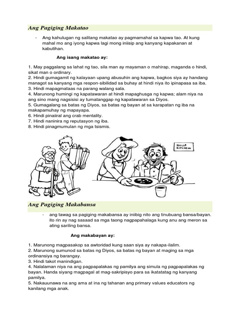 Ang Pagiging Makatao