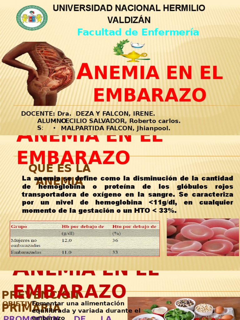 Anemia en El Embarazo | PDF | Anemia | Vitamina B12