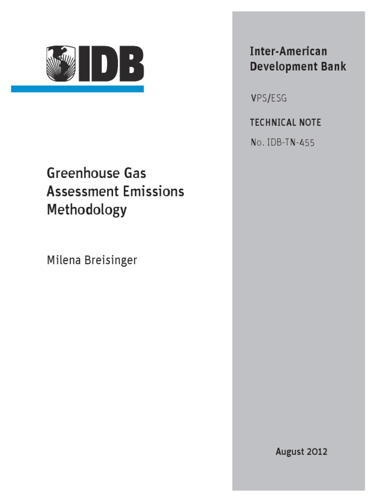 Greenhouse Gas Assessment Emissions Methodology | PDF | Greenhouse Gas ...