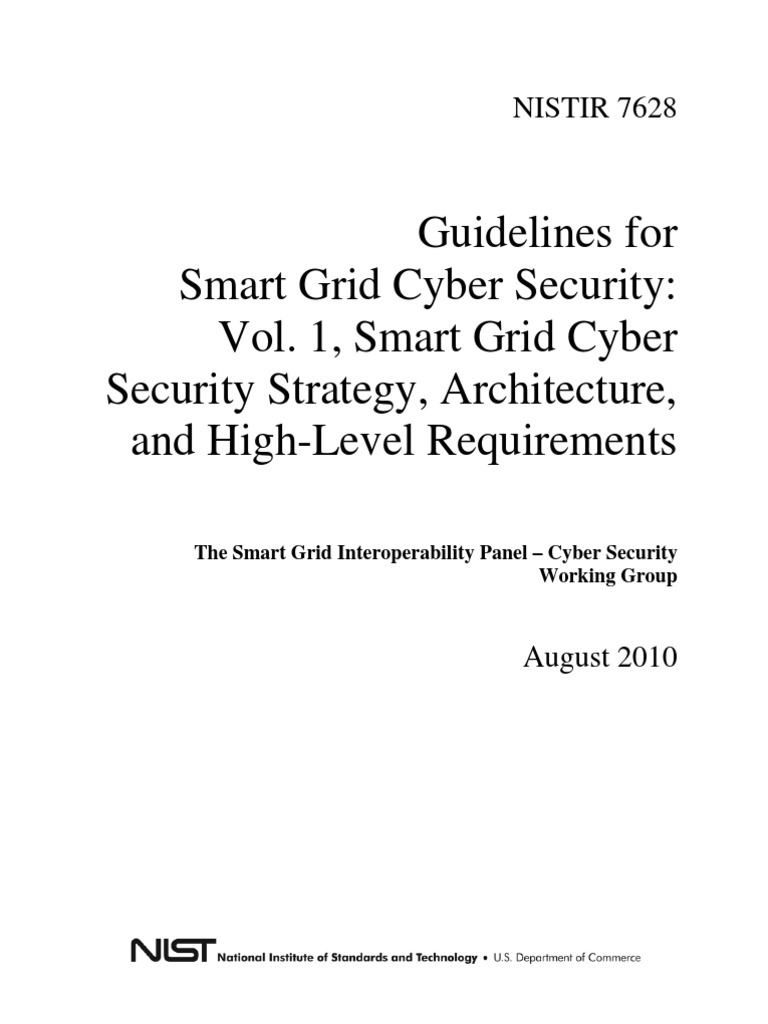 Nistir-7628 Vol1 | PDF | Smart Grid | Computer Security