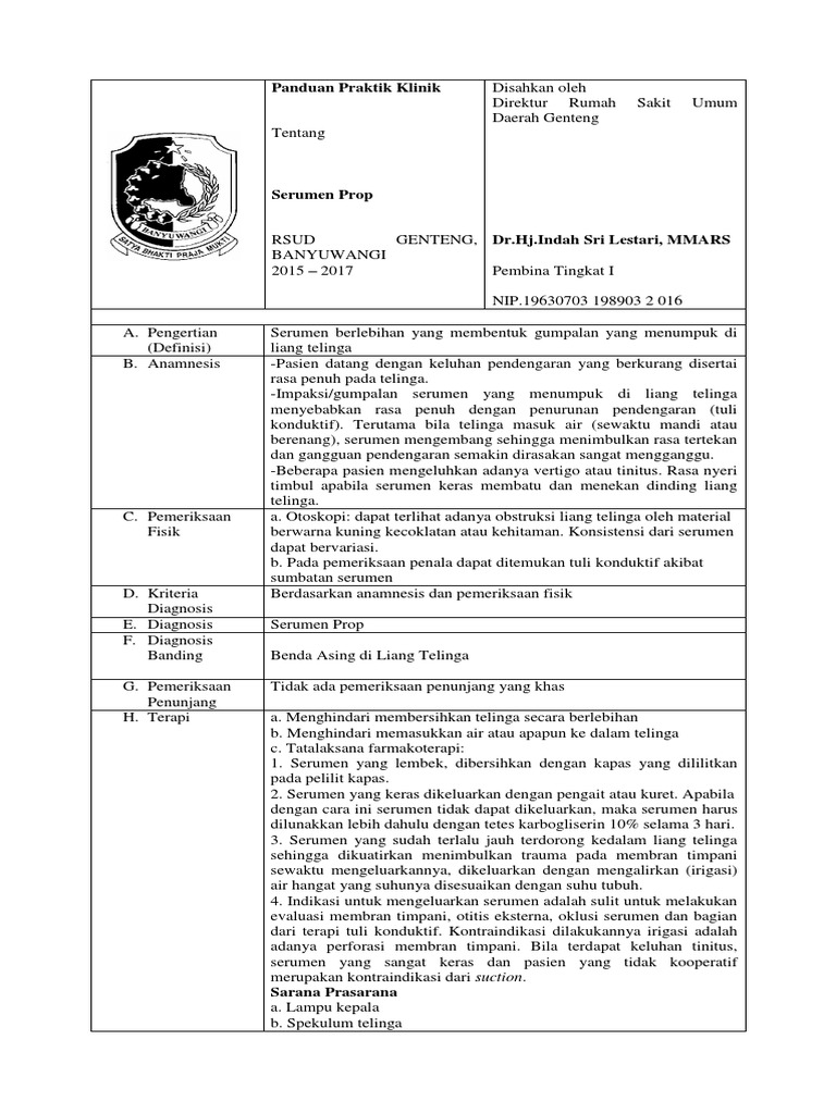 PPK - Serumen Prop | PDF