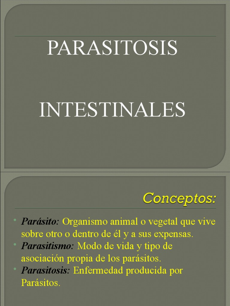 Parasitismo Intestinal OK | PDF | Especialidades Medicas | Medicina CLINICA