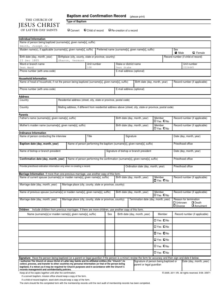 Lds Convert Baptism