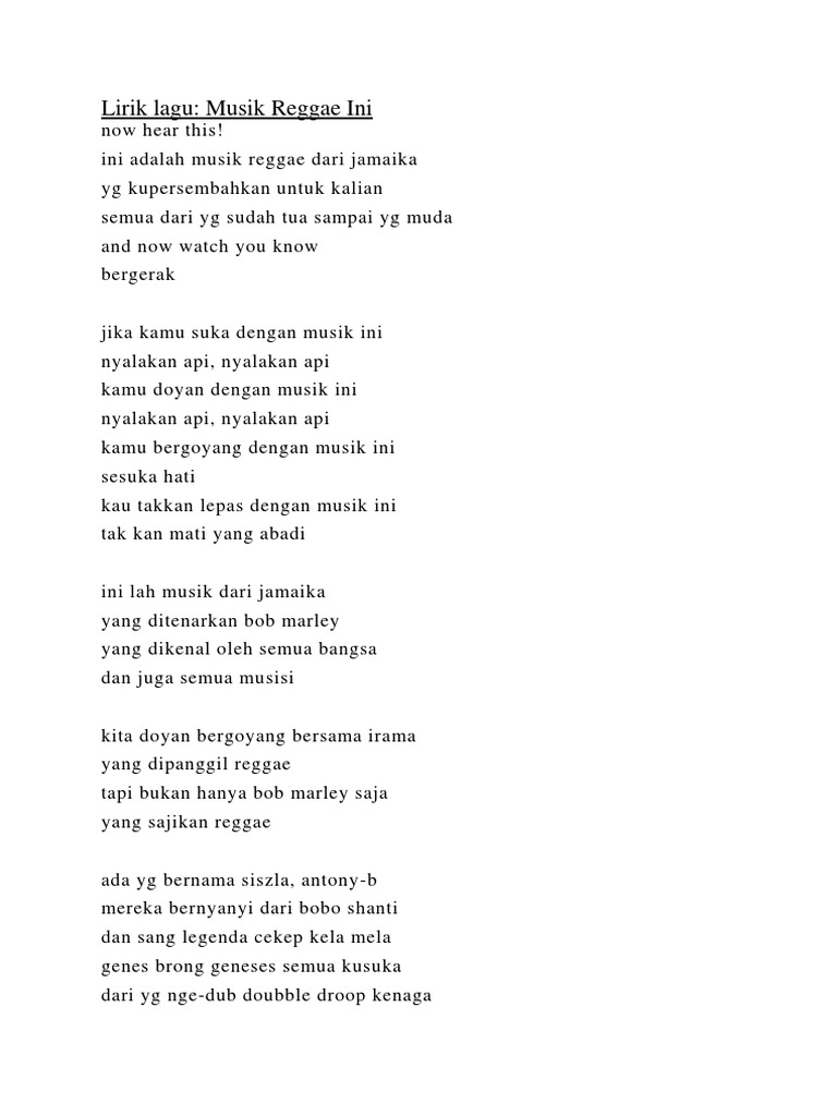 Musik Rege | PDF | Seni & Disiplin Bahasa