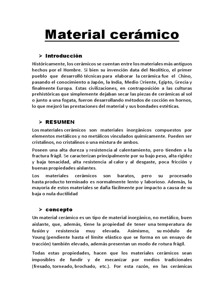 Material Cerámico | PDF | Cerámica | Grafito