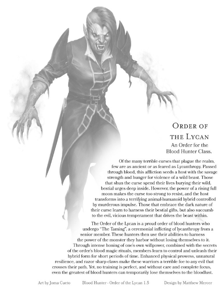 Order of The Lycan 15 (Printer Friendly) (13598498) | PDF