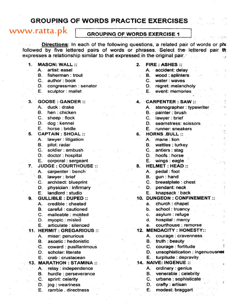 Grouping of Words | Download Free PDF | Nature