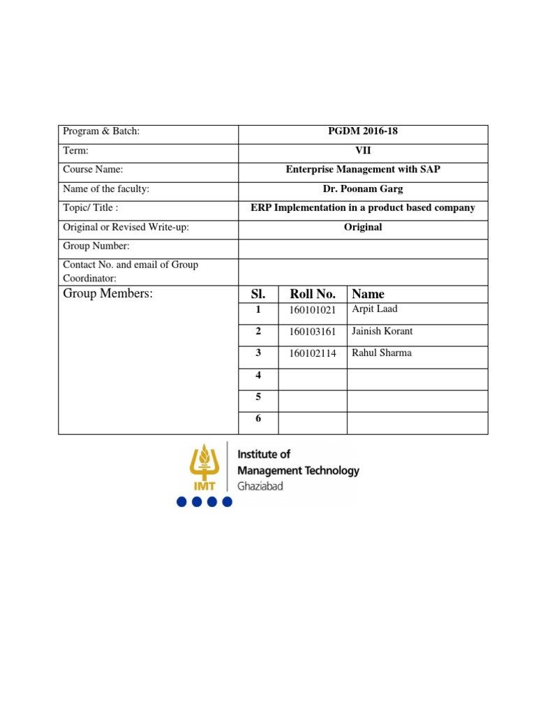 EMS Report | PDF | Enterprise Resource Planning | Inventory