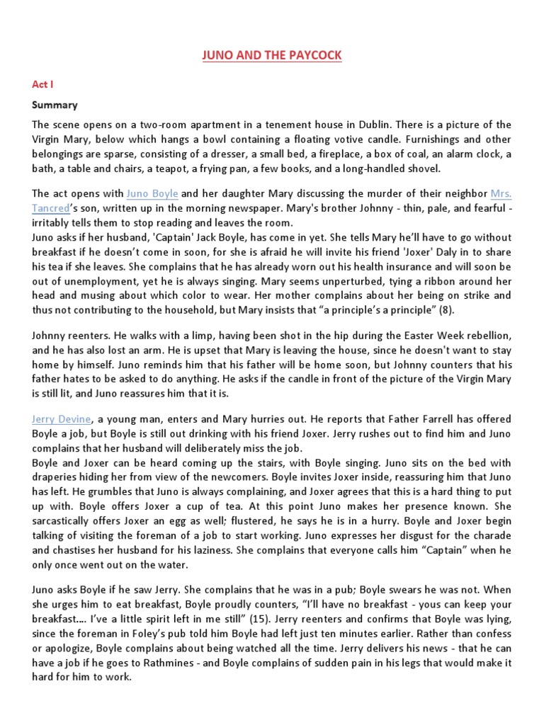 Juno and Paycock | PDF