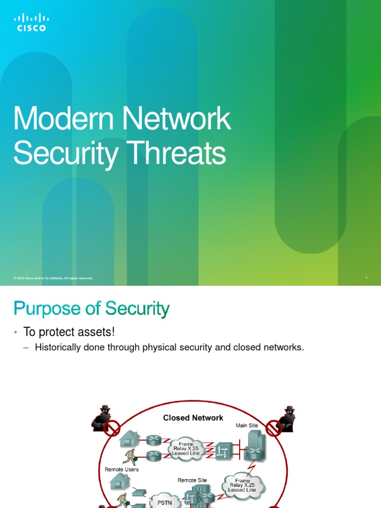 Chapter 1 - Modern Network Security Threats | PDF | Malware | Denial Of Service Attack